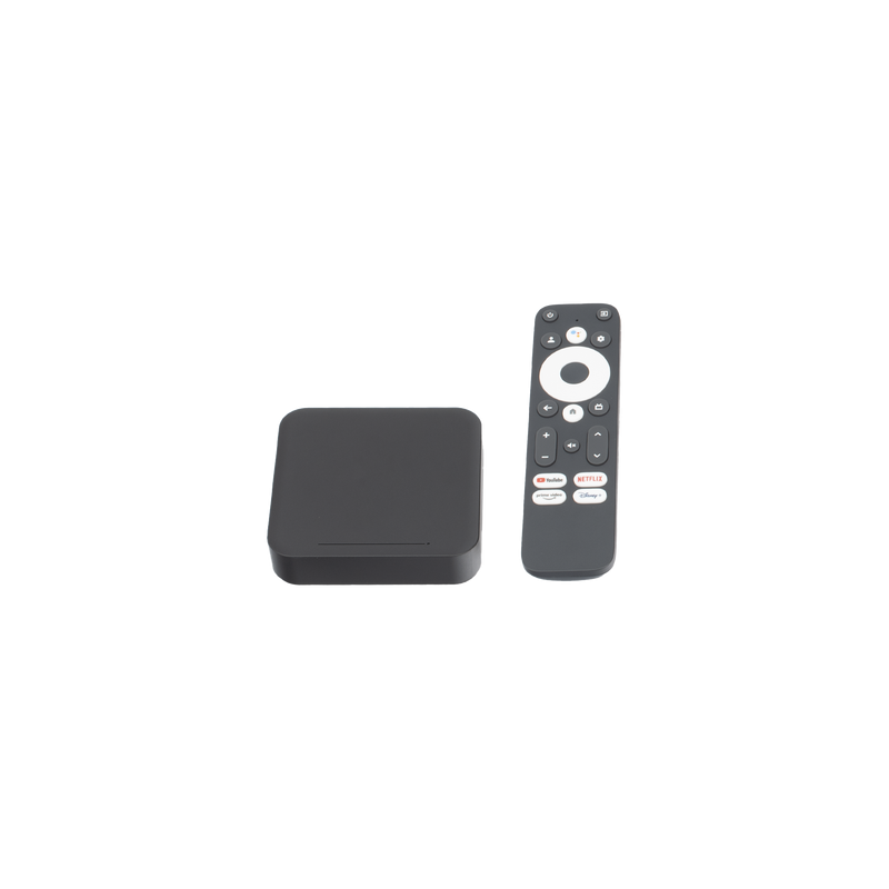 STB 4K Android con Google TV, Alto Rendimiento, Conexión Wi-Fi y por C