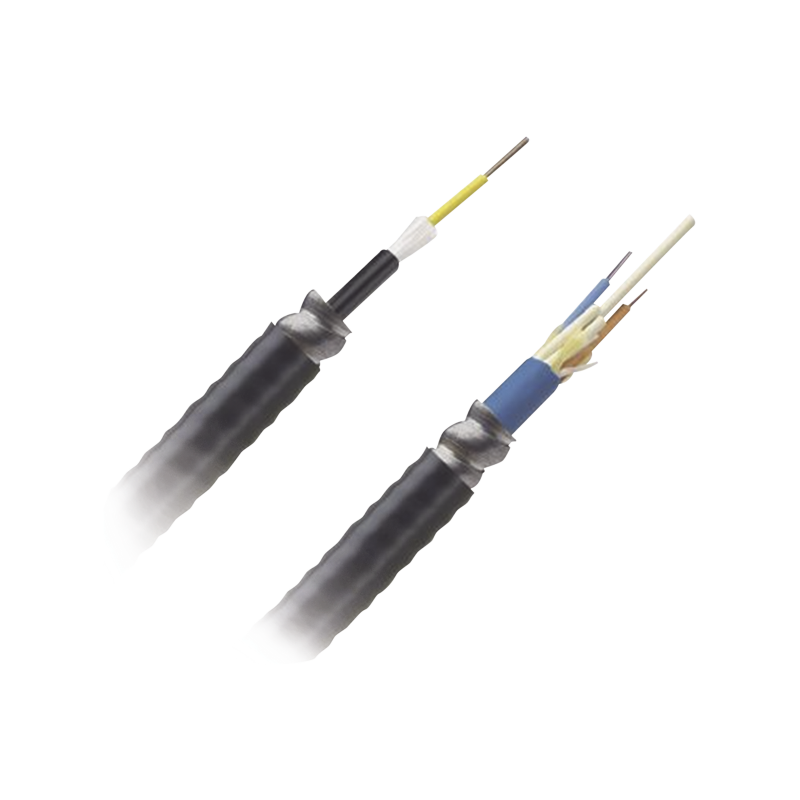 Cable de fibra óptica de 12 hilos, monomodo os2, interior, exterior, a