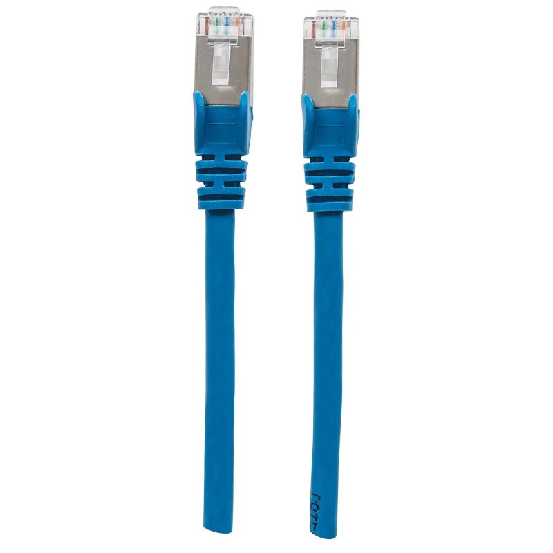 Cable patch Intellinet cat 6a, 2.1m 7.0f s/FTP azul