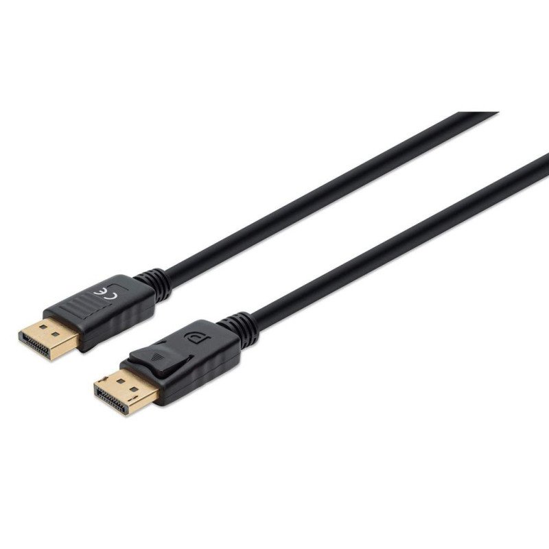 Cable DisplayPort 8k, macho a macho, 2 m, contactos chapados en oro ...