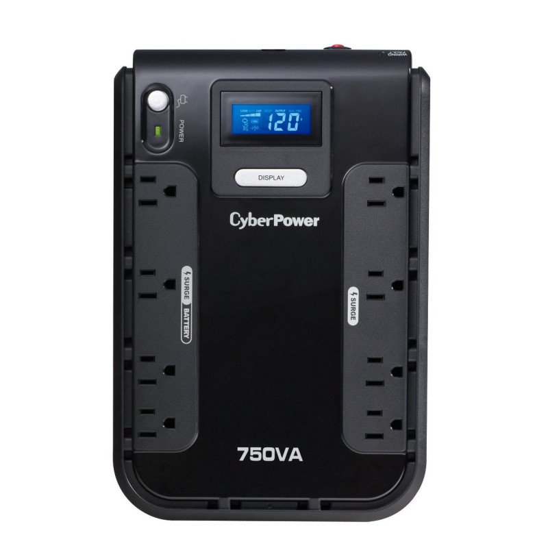 No break, UPS Cyberpower LCD inteligente 750 va 420 watts 3 años de ...
