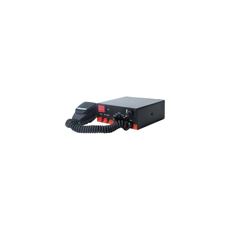 Sirena vehicular de 100w de potencia, con Switch giratorio de 6 posici
