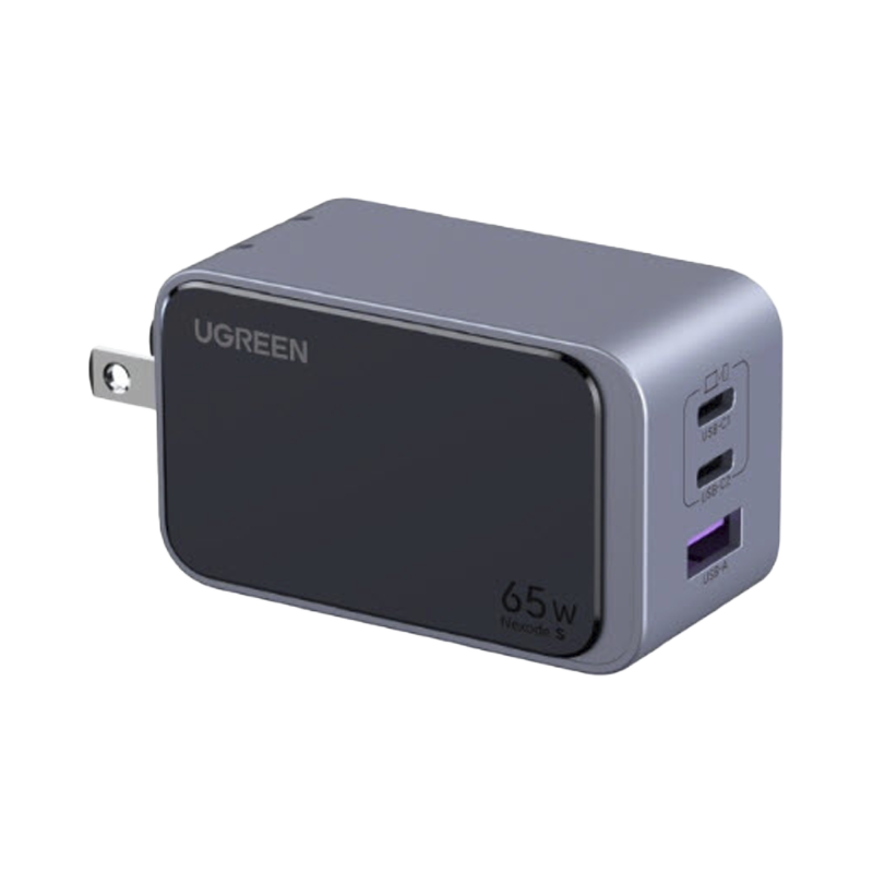 Cargador de 65W serie Nexode S, 3 Puertos de Carga Rápida, 2 USB-C, 1 ...