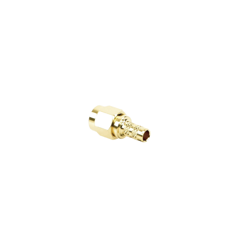 Conector SMA Macho de anillo plegable para cable RG-58/U, Oro/Oro/Tefl